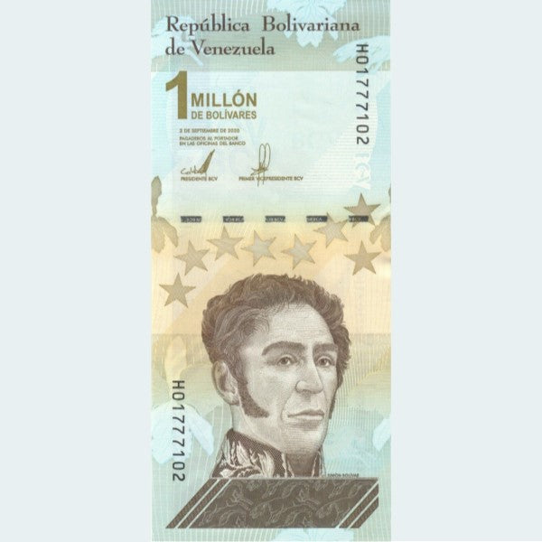 1 Million Venezuela Bolivar Note UNC 10 Pack | Templeton Collectibles